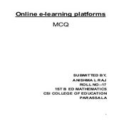 Online e learning platforms(mcq) | PDF