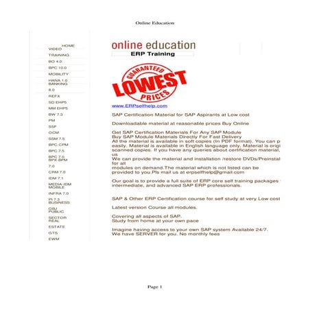 SAP SPM Material | PDF