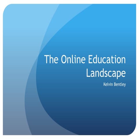 LUMS Presentation on the Landscape of Online Education | PPTX