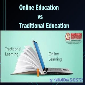ONLINE EDUCATION VS TRADITIONAL EDUCATION.pptx
