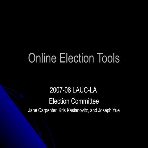 PROJECT REPORT_ONLINE VOTING SYSTEM | DOCX