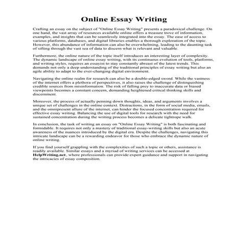 Accuplacer Essay Writing Prompts | PDF