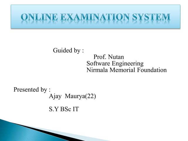 Online Quiz System Project Report | DOCX
