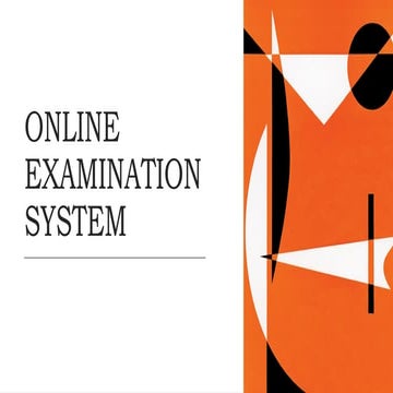 ONLINE EXAMINATION SYSTEM...............pptx