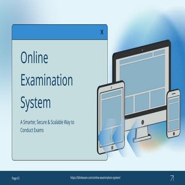 Online Examination System: A Complete Digital Assessment Solution | PPTX