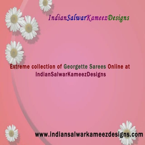 Online georgette sarees_collection | PPT