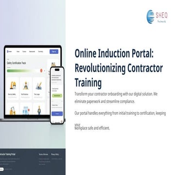 Simplify Training with an Online Induction Portal for Contractors | PPTX