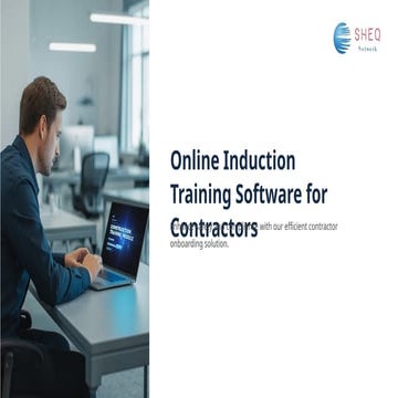 Online Induction Training Software for Contractors – Easy Onboarding | PPTX