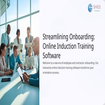 Online Induction Training Software for Contractors and Employees | PPT