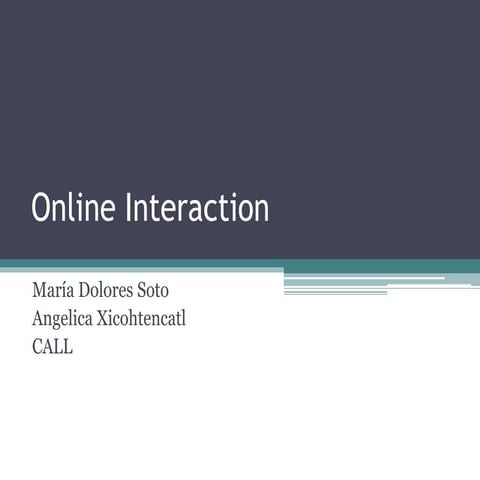 Online interaction.ppt