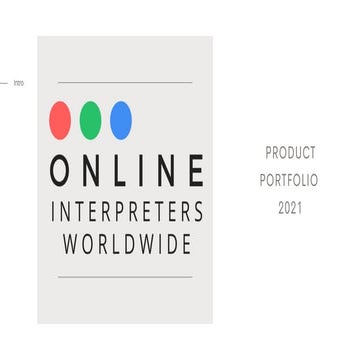 Online interpreters worldwide product portfolio 2021 | PPT