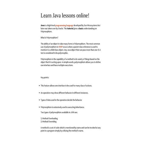 learn Onlinejava | PPT