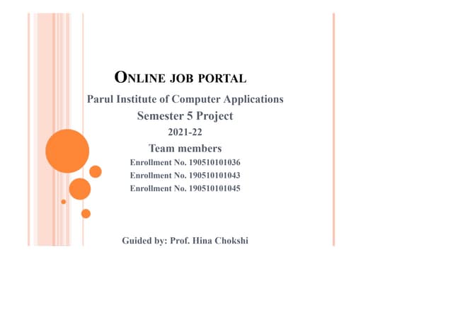 online job portal system | PDF
