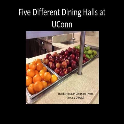Dining Hall choices at uconn | PPTX