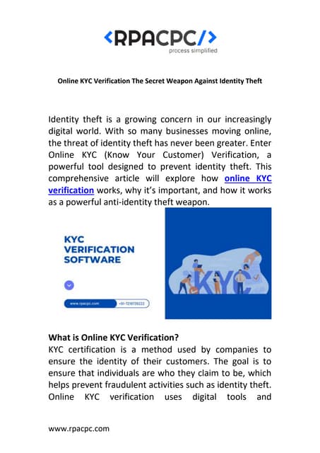 Beyond the Display: KYC as Your Electronic Defense | PPT