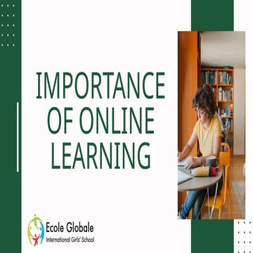 Importance of Online Learning.pptx....... | PPT