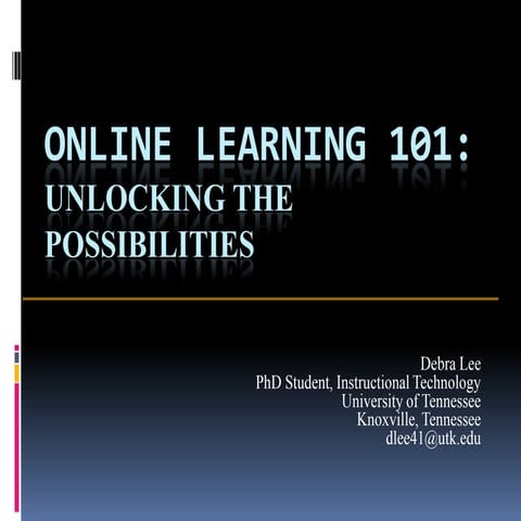 Online learning 101 | PPTX
