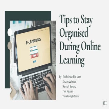 Online Learning Organisation Presentation | PPT