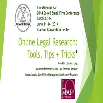 Legal Research: Tips for Using Online Databases Effectively | PPTX