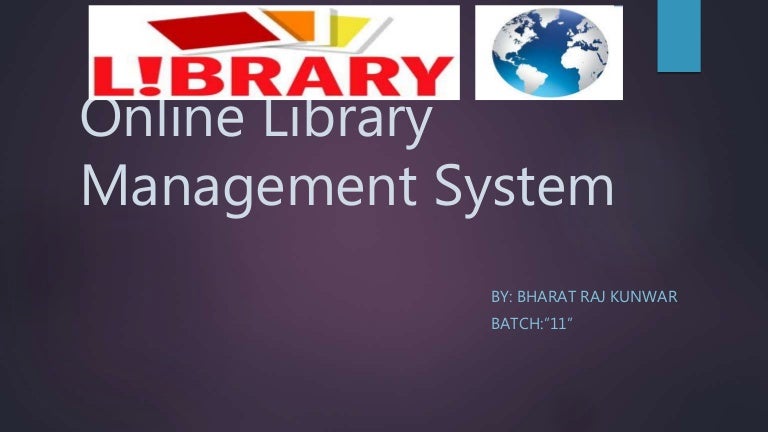 Online library management system