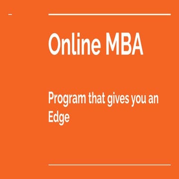 Online MBA | PDF