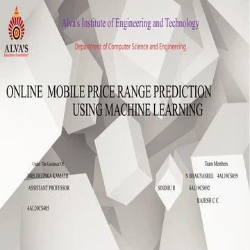 ONLINE MOBILE PRICE PREDICTION USING MACHINE LEARNING (1).pptx