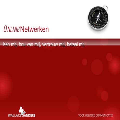 Online Netwerken | PPT