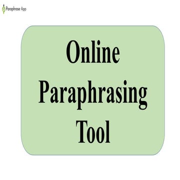Online Paraphrasing Tool.pptx