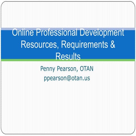 Online pd web conferencing | PPTX | Web Conferencing | Computer Software and Applications