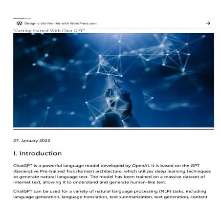 ChatGPT: Revolutionizing Language Processing | PDF