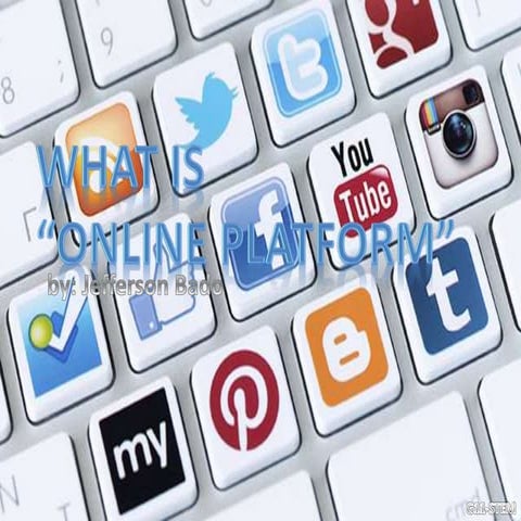 Online platform | PPT