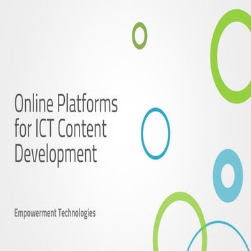 Online platforms for_ict_content_development | PPT