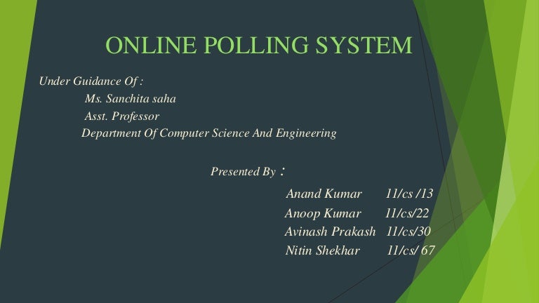Online polling system