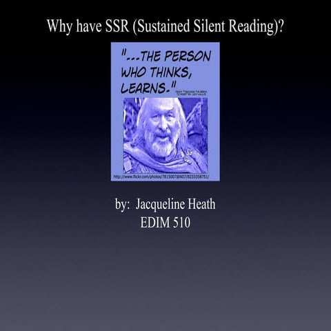 SSR ( SUSTAINED SILENT READING ) | PPTX