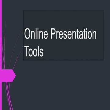 Online presentation tools | PPT