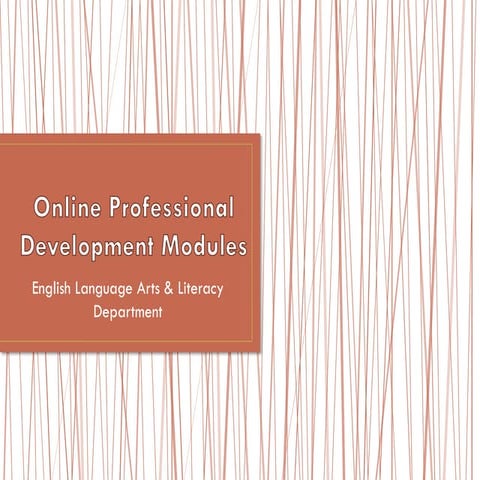 Online professional development modules | PPTX | Educational Assessment ...