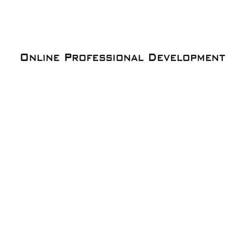 Online Professional Development | PPTX