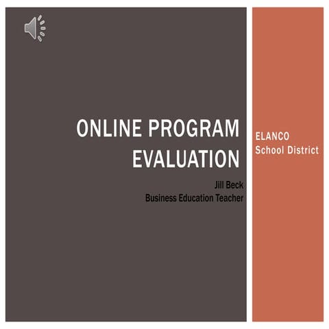 Online program evaluation | PPT