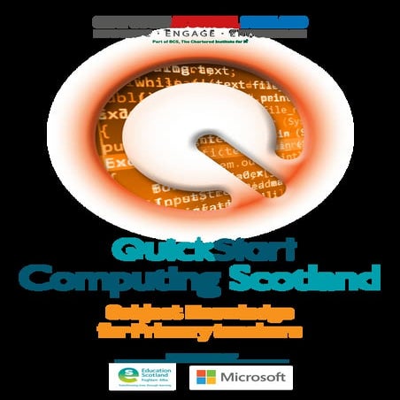 QuickStart Computing Scotland - subject knowledge for Primary teachers | PDF