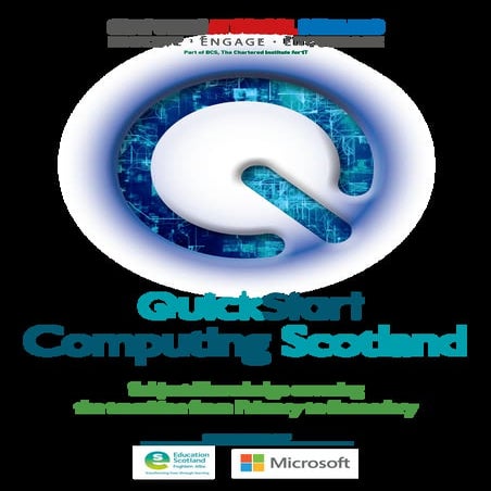 QuickStart Computing Scotland - subject knowledge covering the transition from Primary to ...