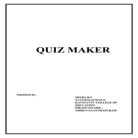 Online quiz qn | PDF
