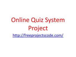 Synopsis on Online examination system using php | PDF