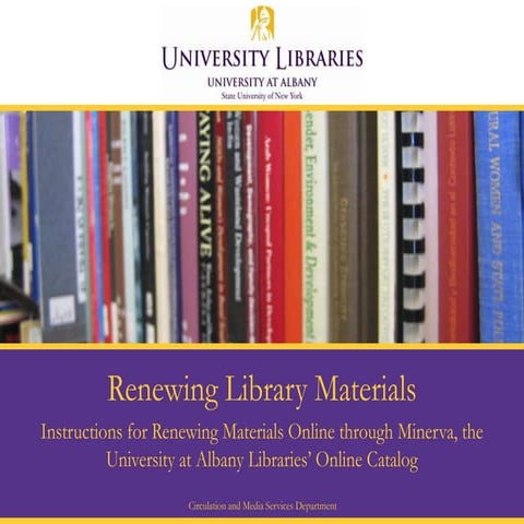 Renewing Library Materials in Minerva | PPTX