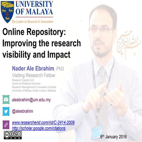 Online Repository: Improving the research visibility and Impact | PPT
