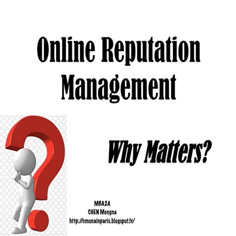One Solution For Online Reputation Management Rannkly.pptx