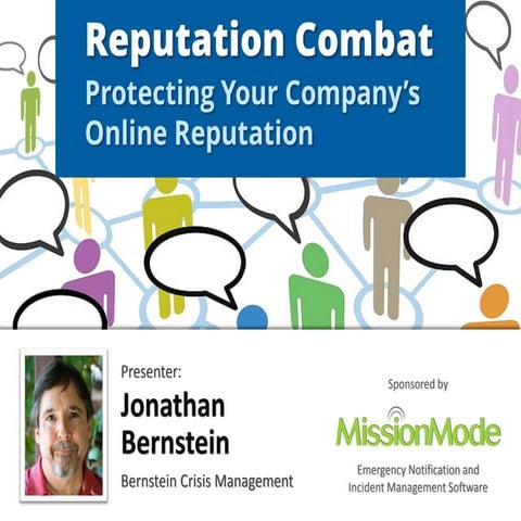 Reputation Combat: Protecting Your Company's Online Reputation | PPT