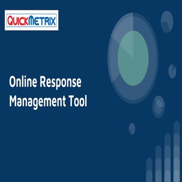 Online Response Management Tool & . pptx | PPTX