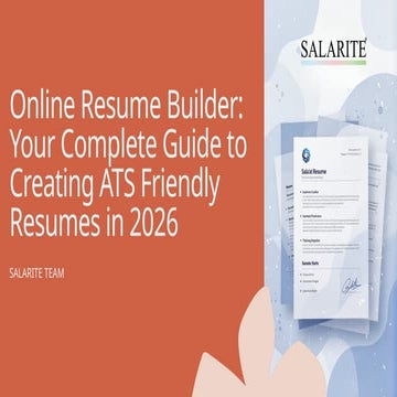 Online Resume Builder Your Complete Guide to Creating ATS Friendly ...