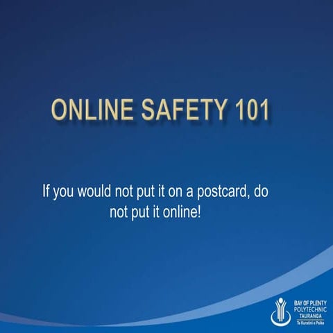 Online safety 101 | PPT