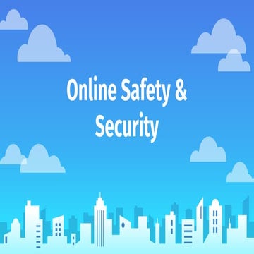 ONLINE SAFETY AND SECURITY | PPTX